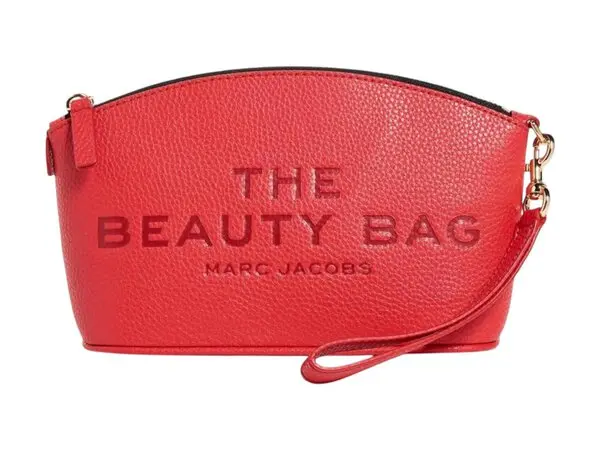 Marc Jacobs Leather Beauty Bag - True Red