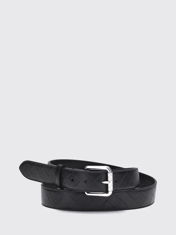 Bottega Veneta Leather Belt - Black