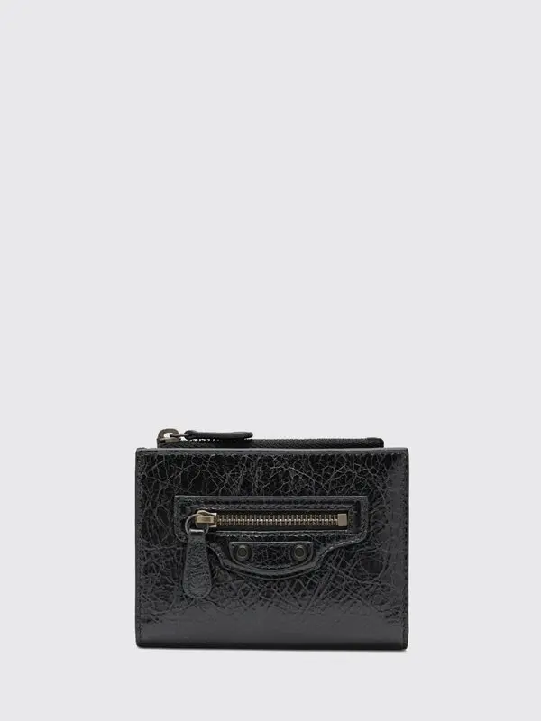Balenciaga Le City Arena Leather Wallet - Black