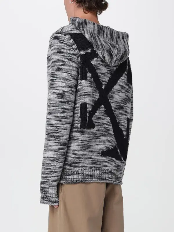 Off-White Mélange Knit Hoodie