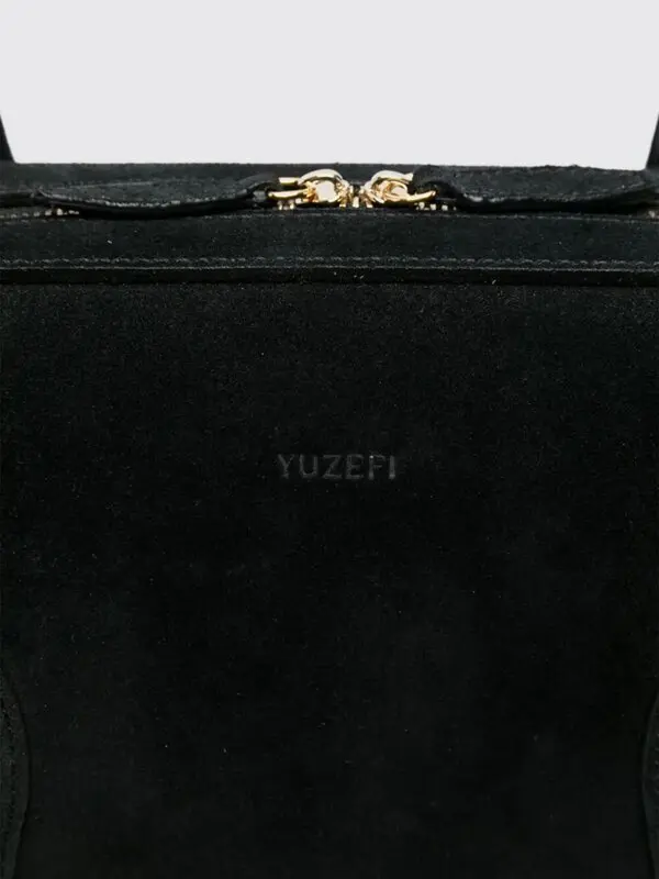 Yuzefi Suede Shoulder Bag - Black