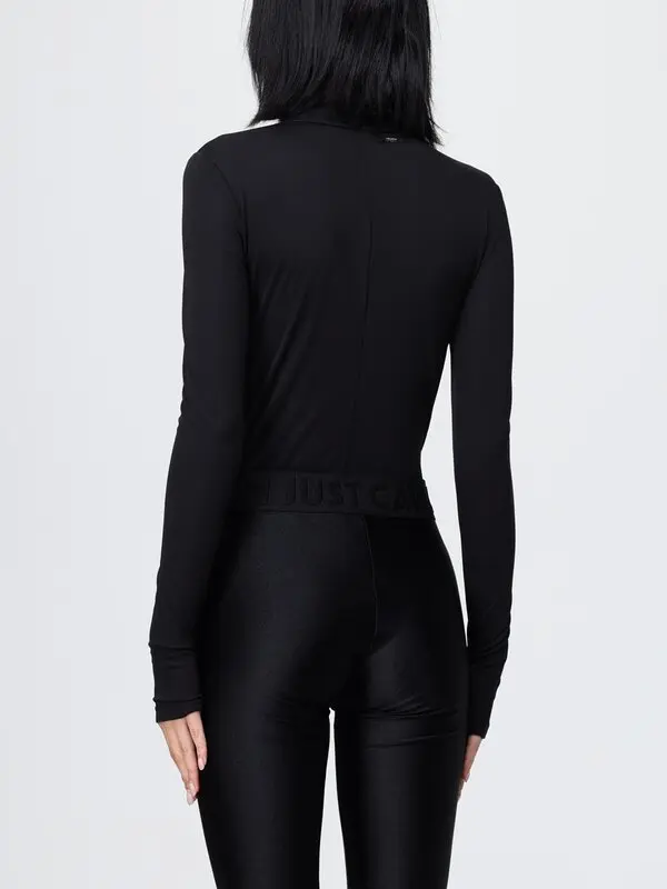 Just Cavalli Long Sleeve Draped Bodysuit