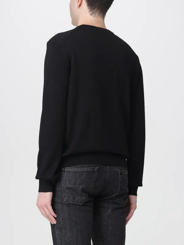 Maison Kitsuné Embroidered Fox Head Sweater - Black