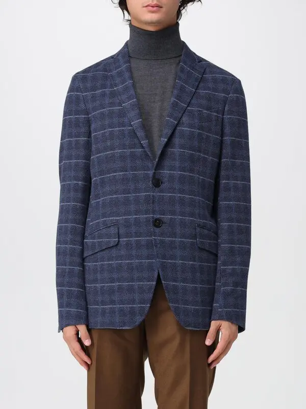 Etro Plaid Blazer - Blue