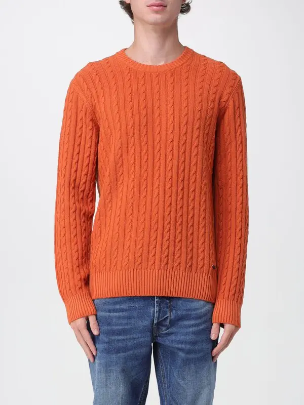 BROOKSFIELD Crew Neck Pullover - Orange