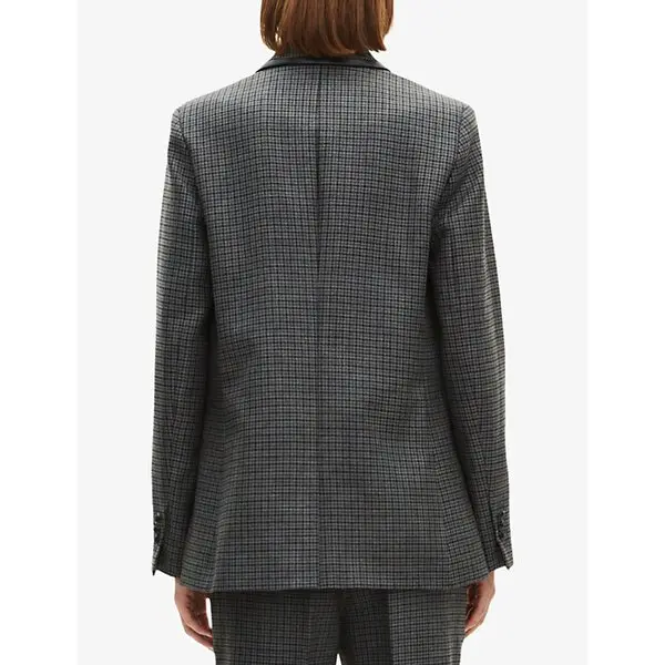 The Kooples Checked Wool Blazer