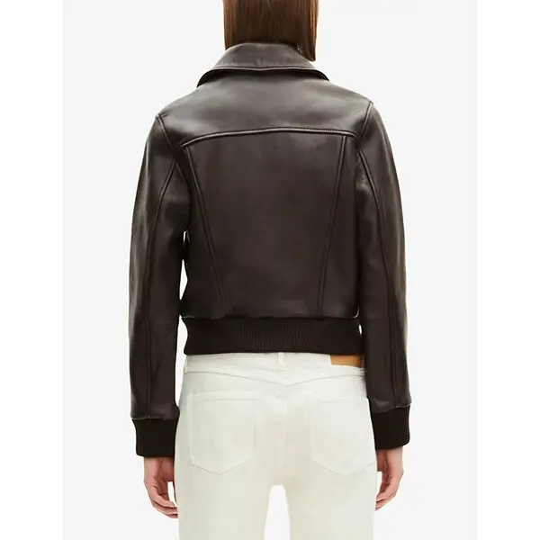 The Kooples Lapel-collar Leather Jacket