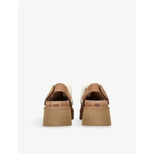 UGG Esmee Suede Block-heel Slingback Clogs