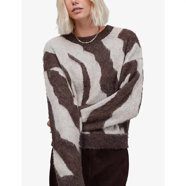 RO&ZO Brushed-knit Alpaca And Wool-blend Jumper