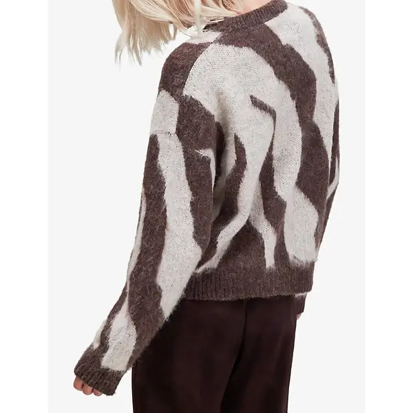 RO&ZO Brushed-knit Alpaca And Wool-blend Jumper