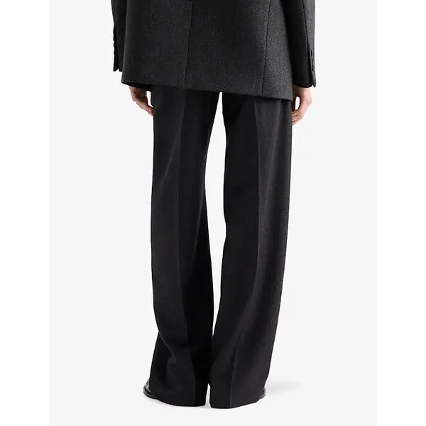 Prada Straight-leg Wool Flannel Trousers