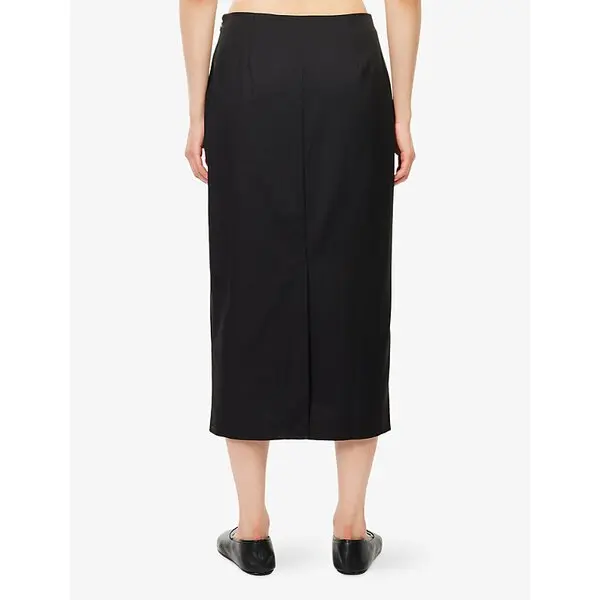 REFORMATION Fig Preserve Split Midi Skirt