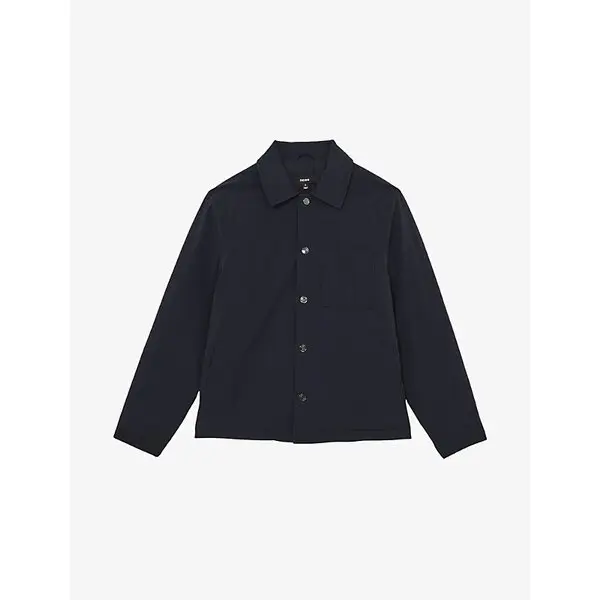 REISS Parker Patch-pocket Stretch-nylon Overshirt