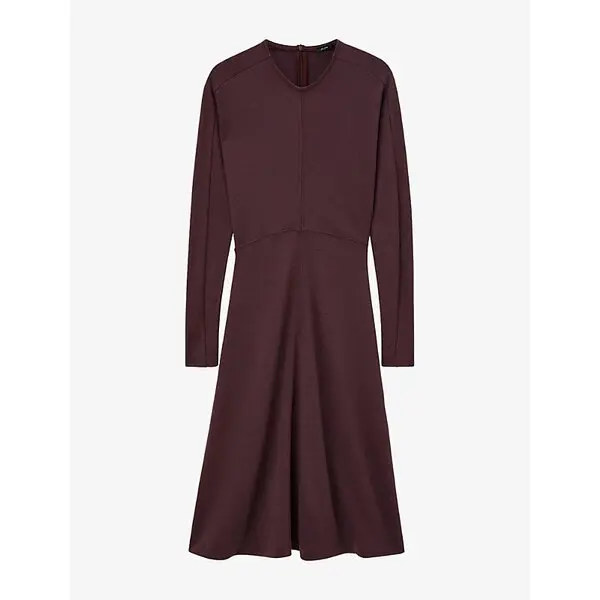 Joseph Jersey Midi Dress With Batwing Sleeves In Maraschino - 60% Off |  Editorialist