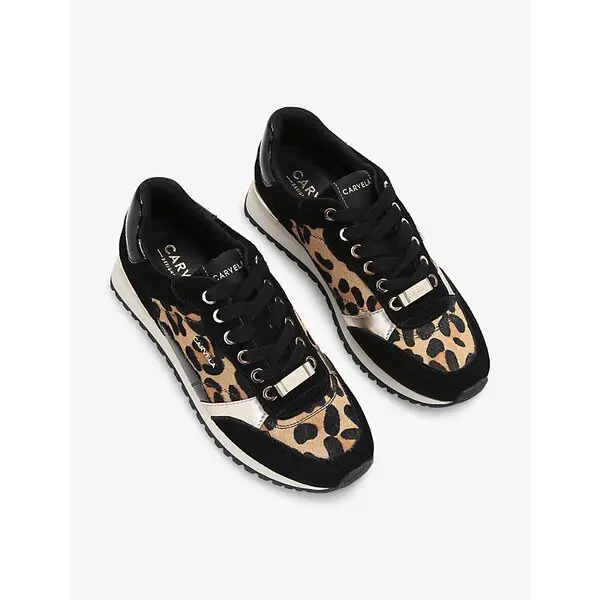 Carvela Florencia Leopard Faux-leather Trainers