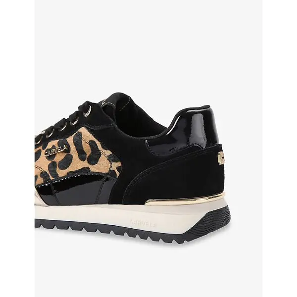 Carvela Florencia Leopard Faux-leather Trainers