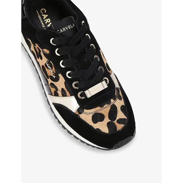 Carvela Florencia Leopard Faux-leather Trainers