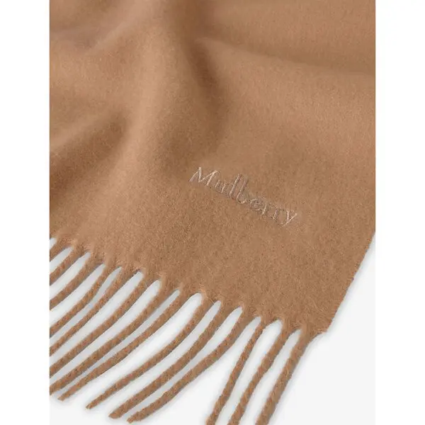 Mulberry Small Solid Merino Wool Scarf