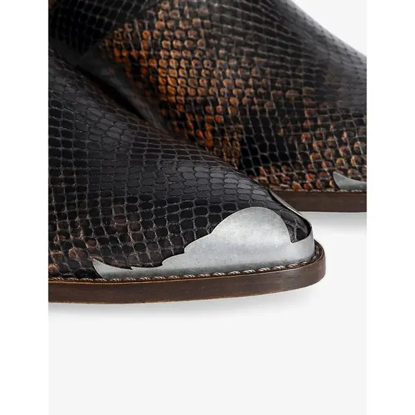 Zadig&Voltaire Tylow Leather Heeled Ankle Boots - Flame