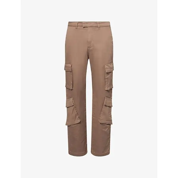 REPRESENT Straight-leg Stretch-cotton Trousers