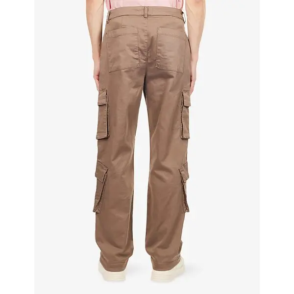 REPRESENT Straight-leg Stretch-cotton Trousers