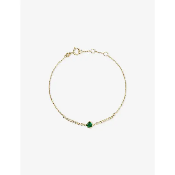 Astley Clarke Icon Emerald And Lab-grown Diamond Bracelet - Gold