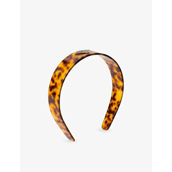 Prada Tortoiseshell-pattern Headband - Neutral