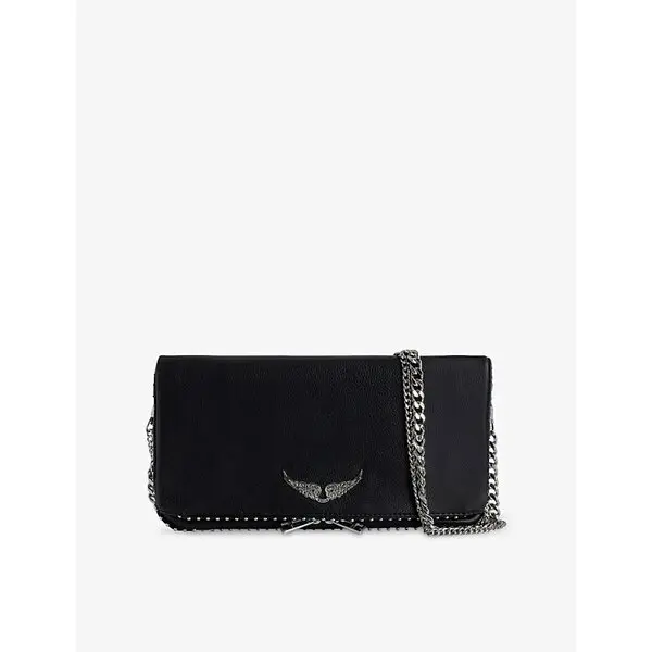 Zadig&Voltaire Rock Stud Leather Shoulder Bag