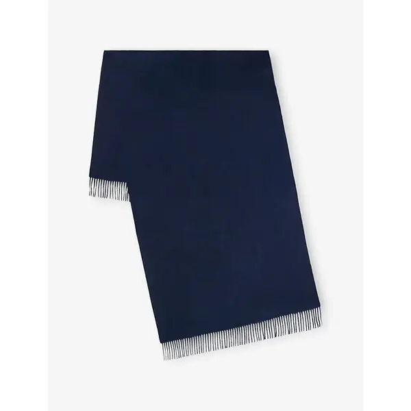 Mulberry Solid Merino Wool Scarf - Night Sky