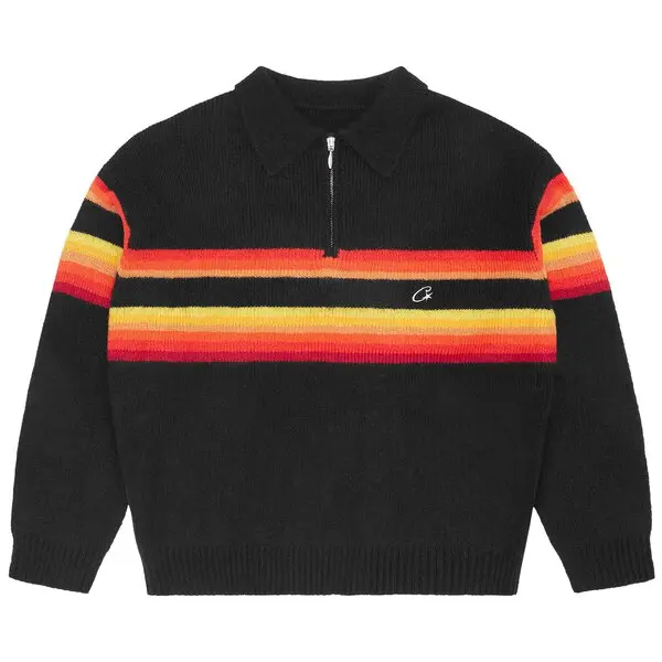 CORTEIZ Gradient Half Knit Zip Pullover