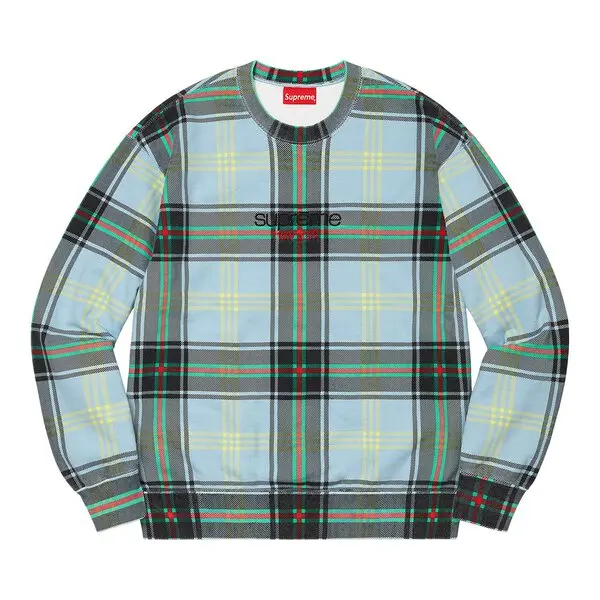 Supreme Plaid Crewneck