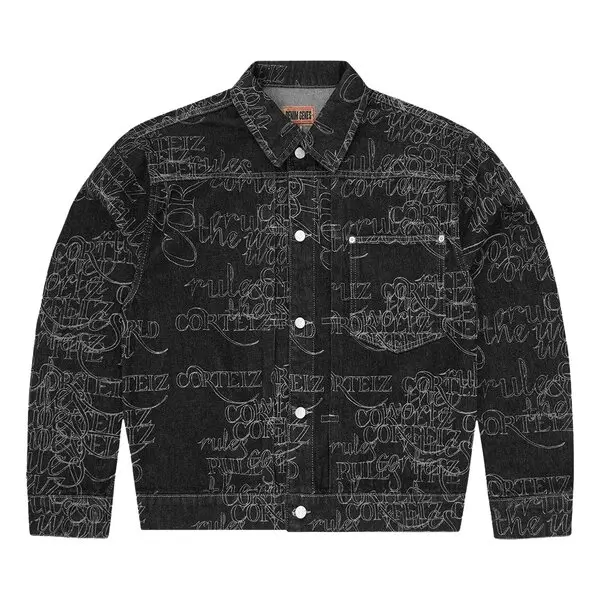 CORTEIZ Handwritten Denim Trucker Jacket