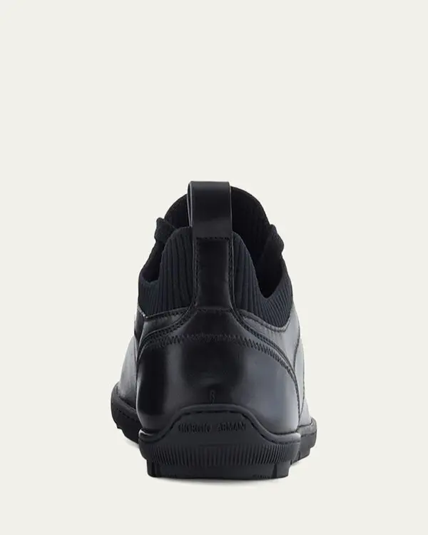Giorgio Armani Leather Low-top Sneakers
