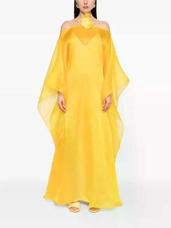 Taller Marmo Sza Sza Garden Kaftan Maxi Dress - Yellow - 36% Off |  Editorialist
