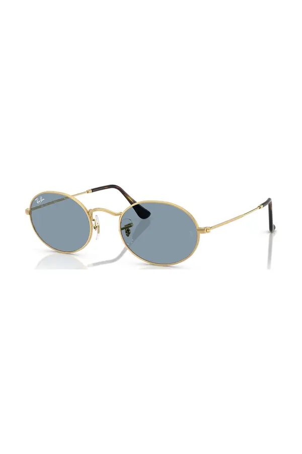 Ray-Ban Oval Metal Sunglasses - Blue | Editorialist