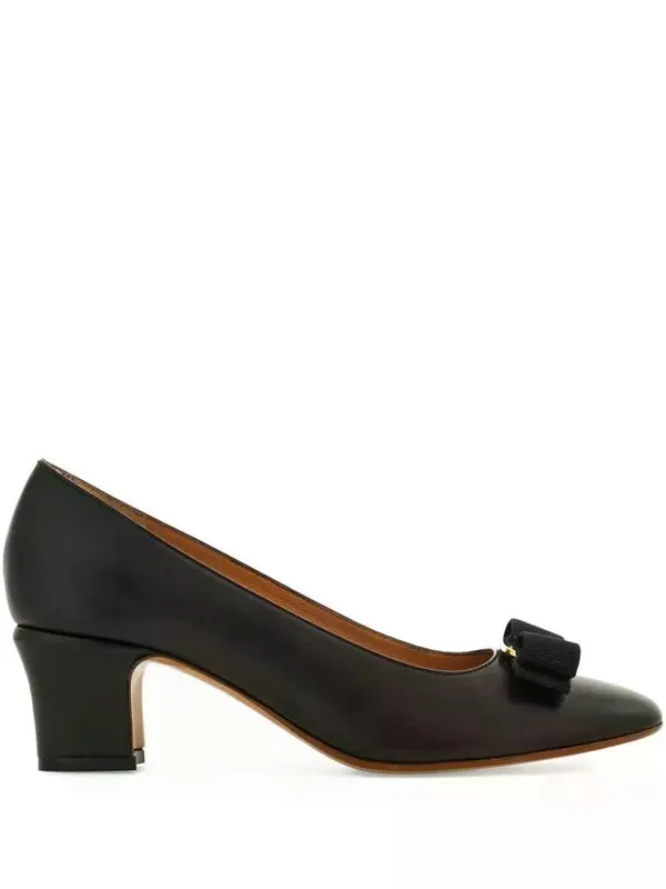 FERRAGAMO 50mm Vara Bow Block-heel Pumps