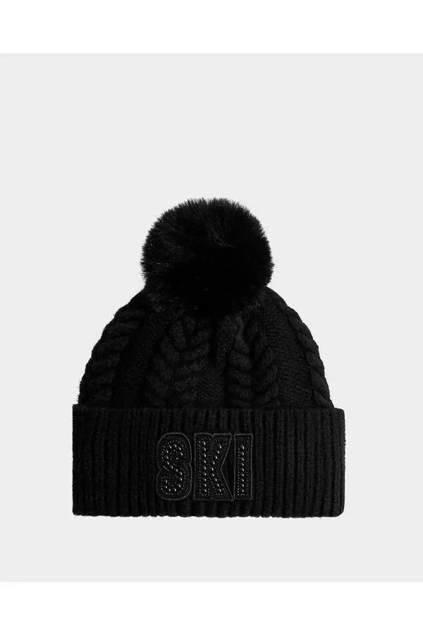 Rudsak Cable Knit Tuque - Black
