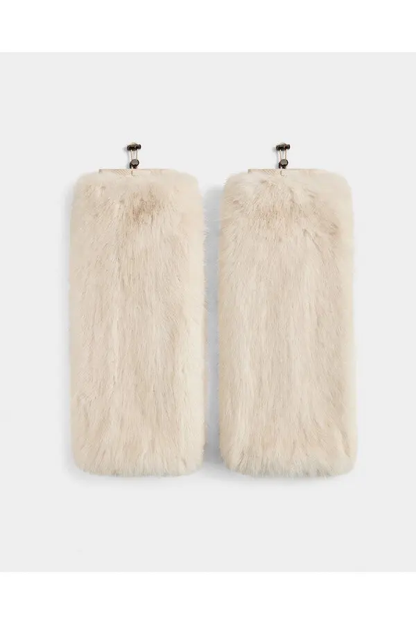 Rudsak Faux Fur Leg Warmers - Natural