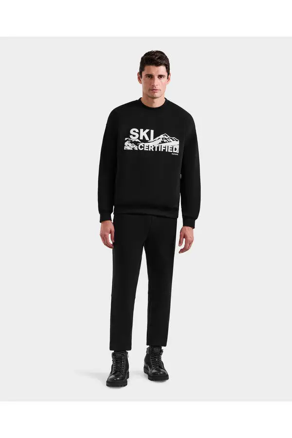Rudsak Crewneck Graphic Sweatshirt - Black