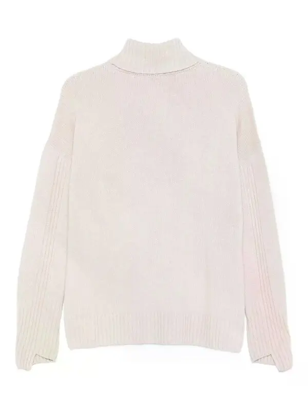 Iris Von Arnim Roll-neck Ribbed Sweater