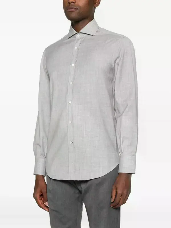 Brunello Cucinelli Long Sleeve Shirt - Grey