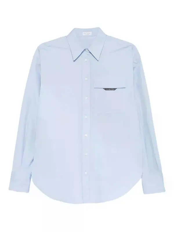 Brunello Cucinelli Chest-pocket Shirt - Blue