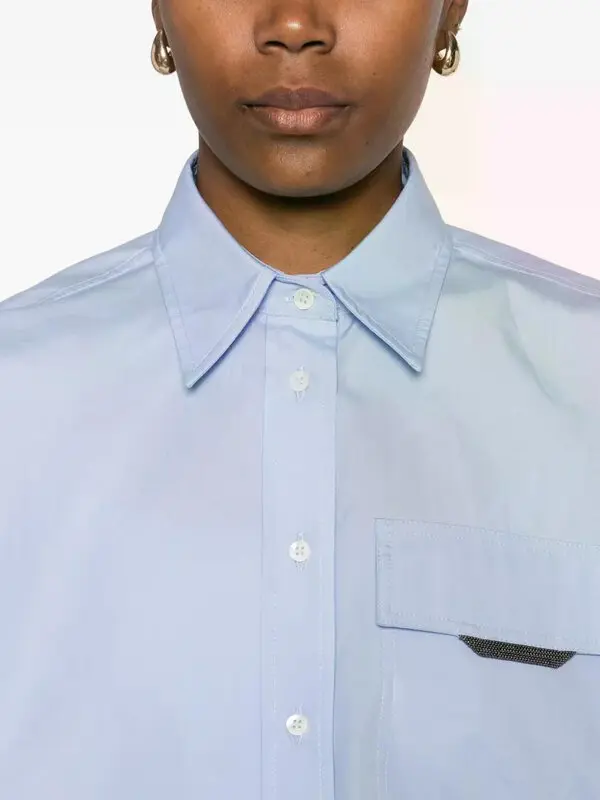 Brunello Cucinelli Chest-pocket Shirt - Blue