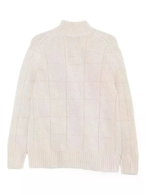 Iris Von Arnim Grid-knit Sweater
