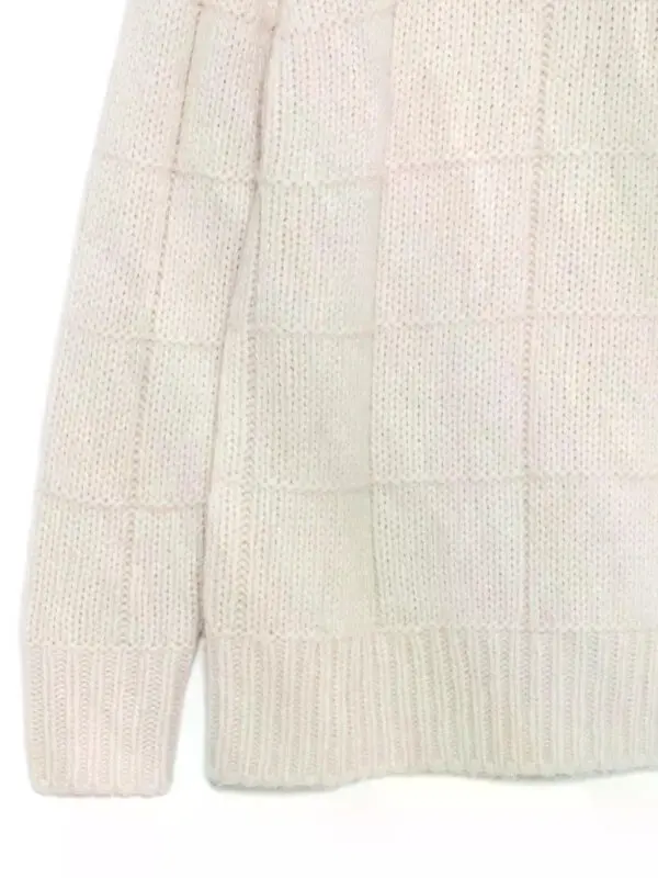 Iris Von Arnim Grid-knit Sweater