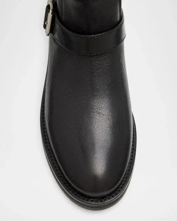 Simkhai Noah Leather Knee-high Buckle Boots