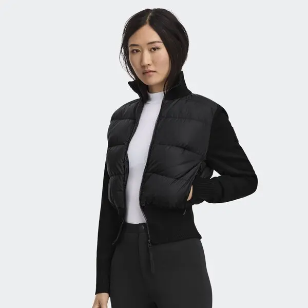 Canada Goose Hybridge® Wide Quilt Knit Jacket - Black