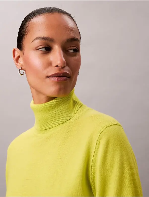 Calvin Klein Merino Wool Classic Turtleneck Sweater