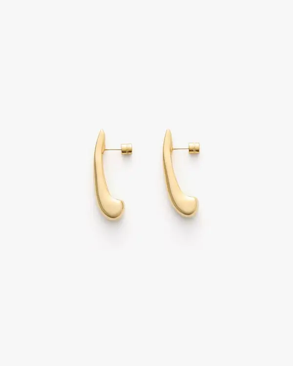 Cuyana Long Lluvia Earrings - Yellow