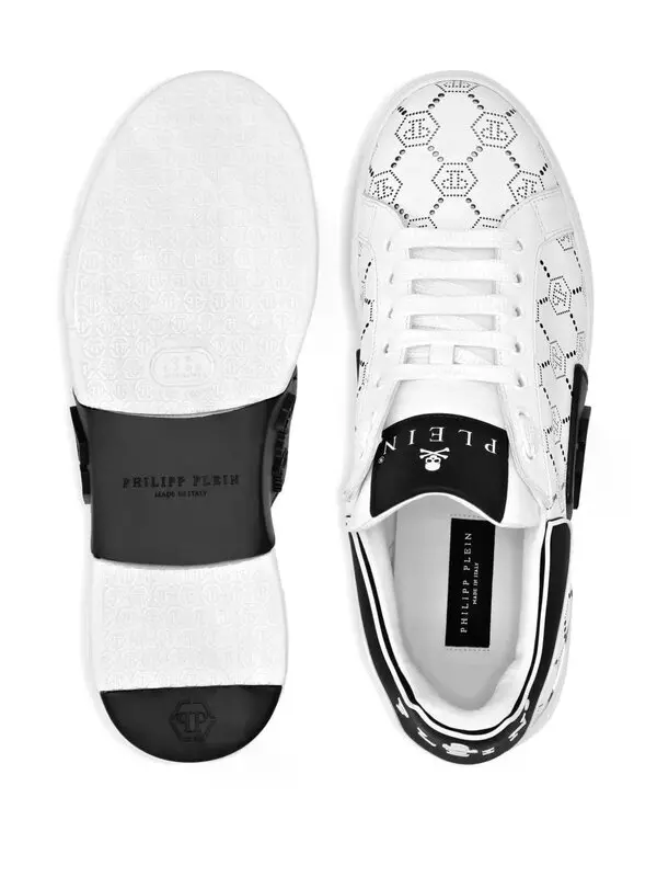 Philipp Plein Monogram-pattern Low-top Sneakers